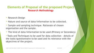 Guide to Writing Project Report for Library & Information Science (LIS ...