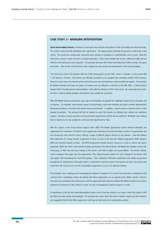 Learning Guide: Unit 2 - Schools as centres of care. | PDF