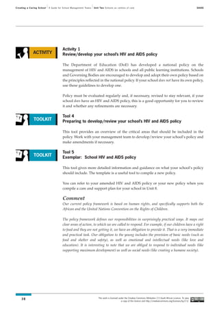 Learning Guide: Unit 2 - Schools as centres of care. | PDF