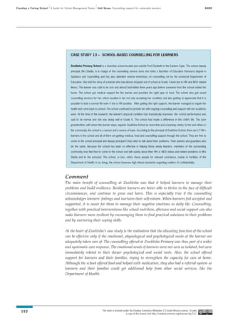 Learning Guide: Unit 7 - Counselling support for vulnerable learners. | PDF