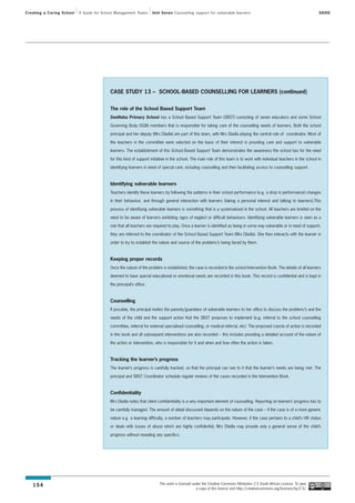 Learning Guide: Unit 7 - Counselling support for vulnerable learners. | PDF