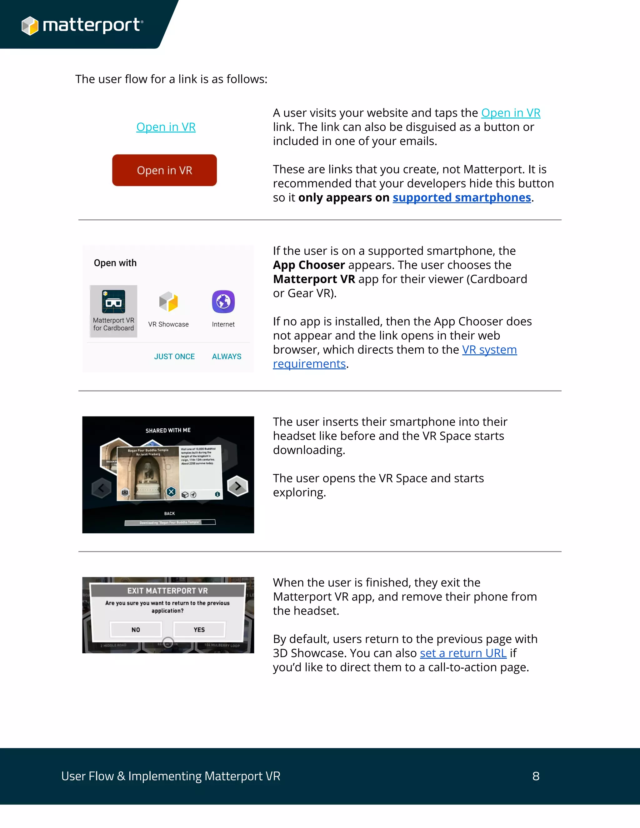 [Guide] user flow & implementing matterport vr | PDF