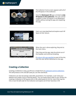 [Guide] user flow & implementing matterport vr | PDF