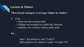 A Complete seminar on GUI Development in python | PDF