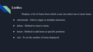 A Complete seminar on GUI Development in python | PDF
