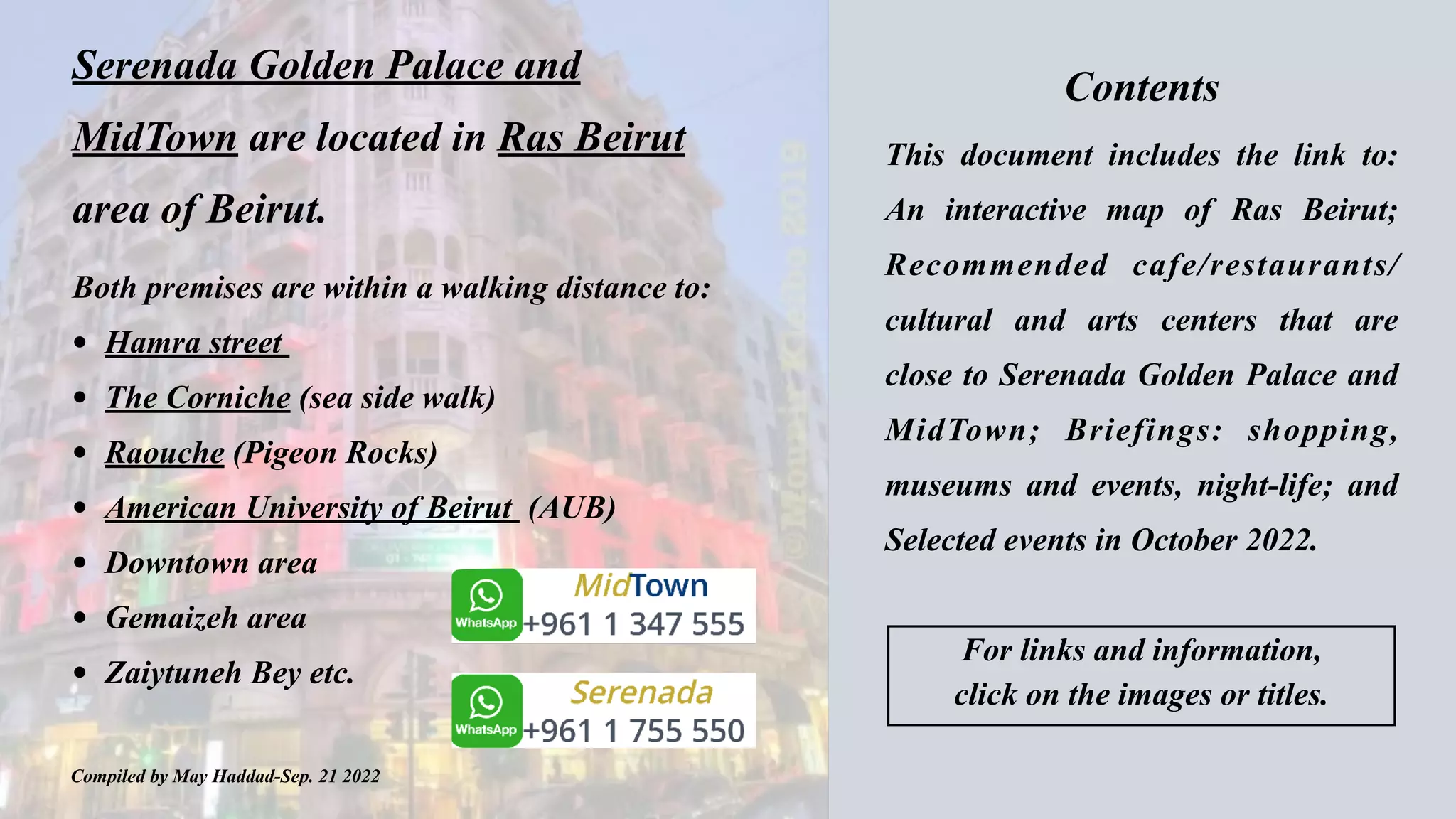 Guide: Welcome to Ras Beirut | PPT