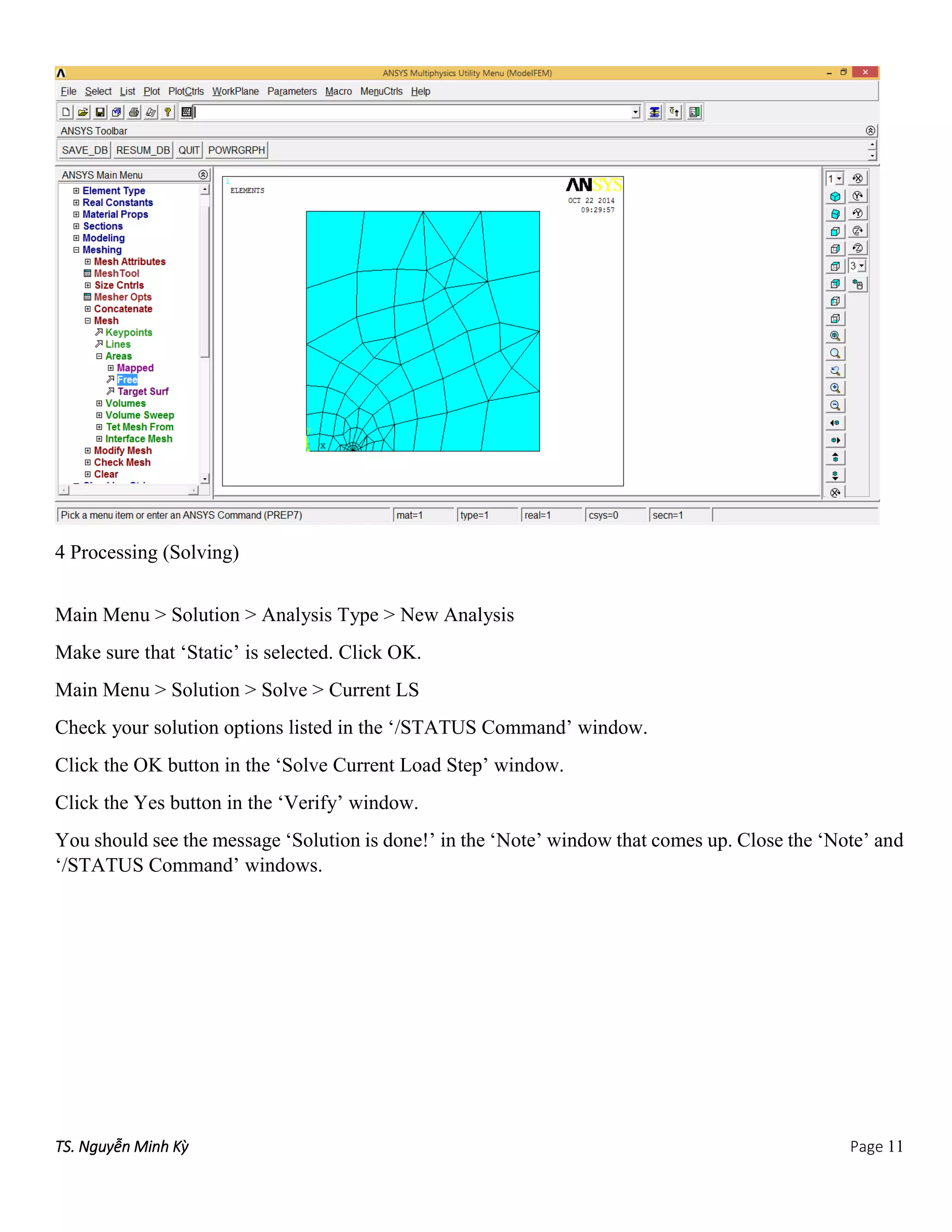 Guiding 2D fracture analysis in Ansys 14 | PDF | Physics | Science