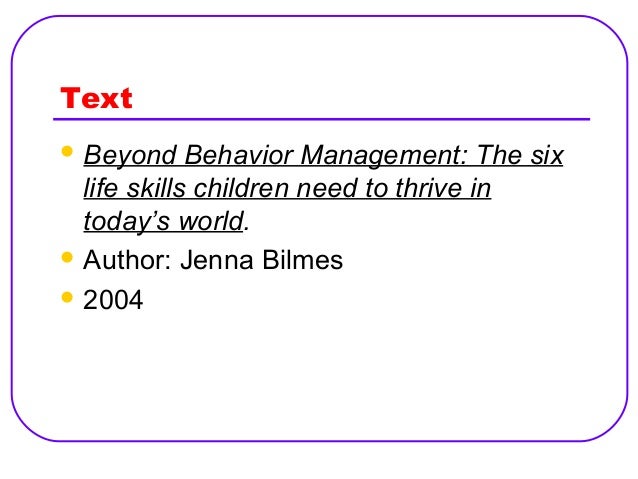 Guiding and managing children’s behavior Guiding and managing children’s behavior