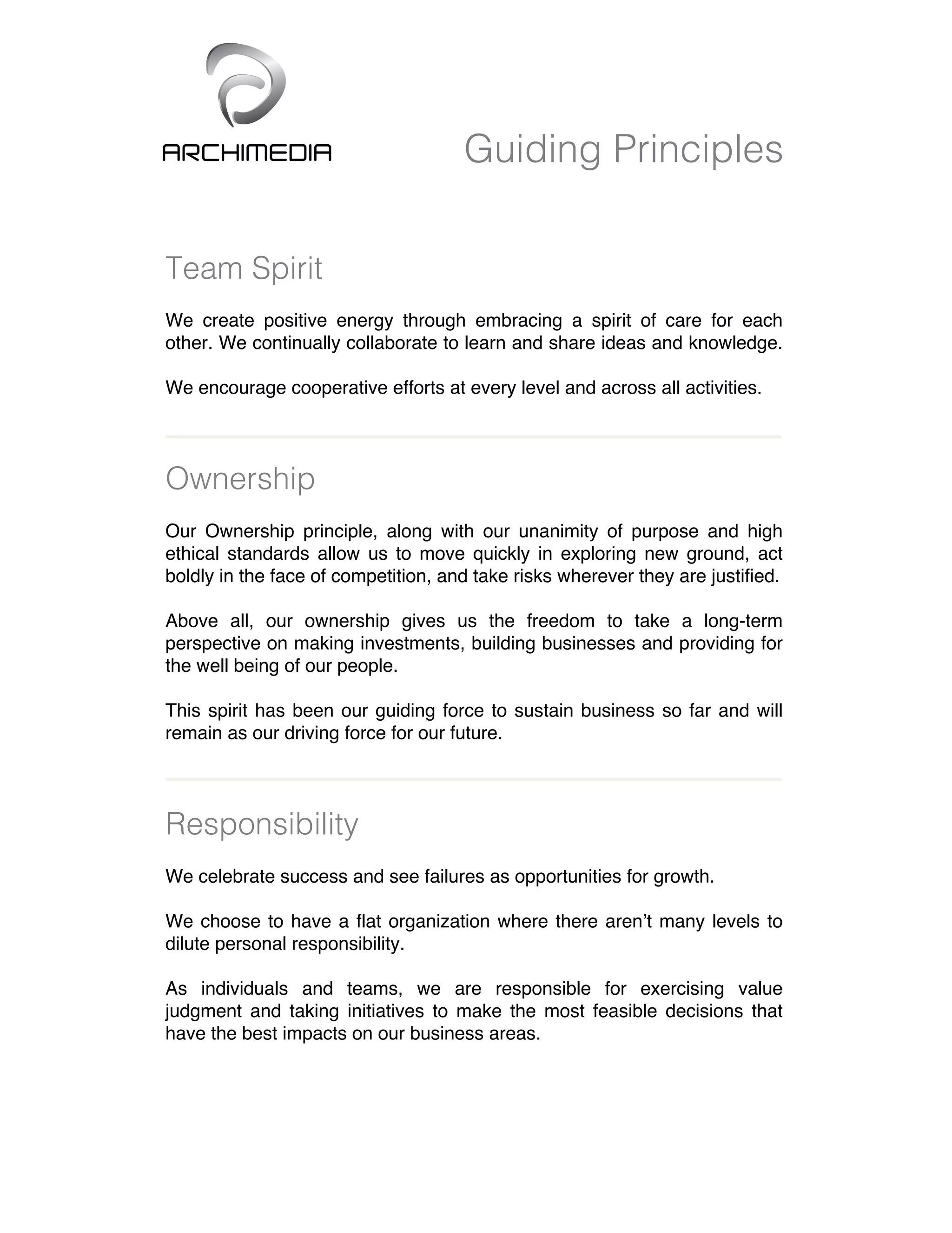 Guiding principles | PDF