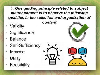 Selection of Content Guiding principles | PPT