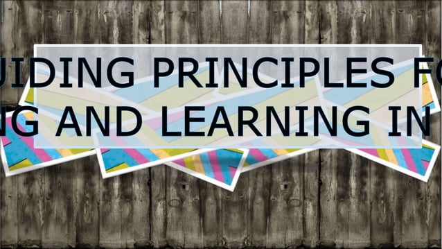 Guiding principles for | PPT