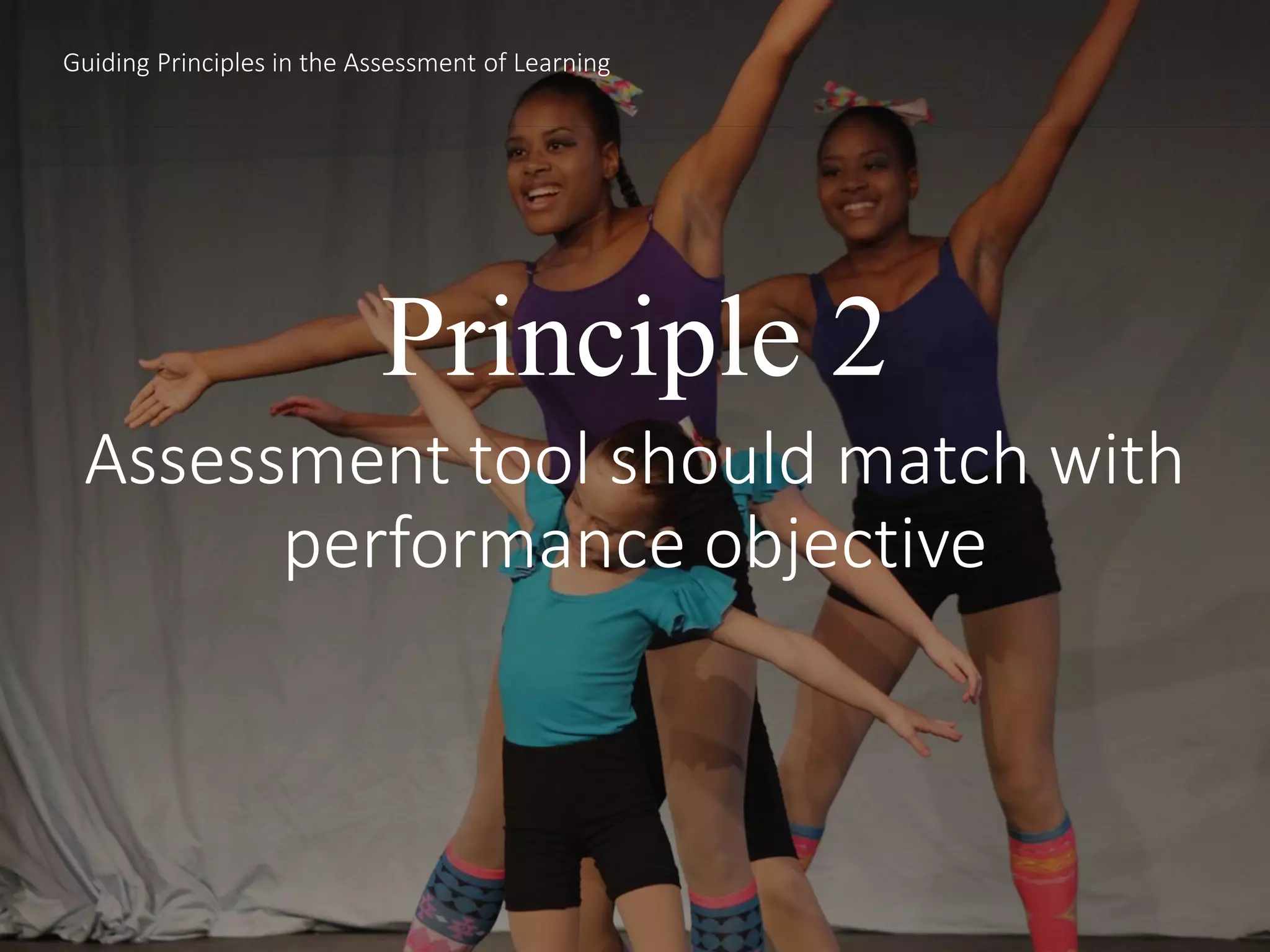 Guiding principles in the assessment of learning | PPTX