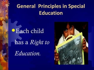 Guiding Principles Policies and Legal Basis of Special Education | PPT