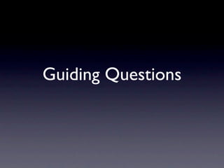 Guiding questions | KEY