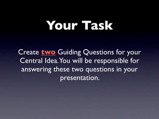 Guiding questions | KEY