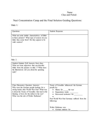 Guiding questions nazi and the final solution 1 | DOCX