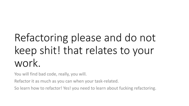 Guiding Software Developer To "Heaven" Through "Darkness" | PPT