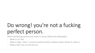 Guiding Software Developer To "Heaven" Through "Darkness" | PPT