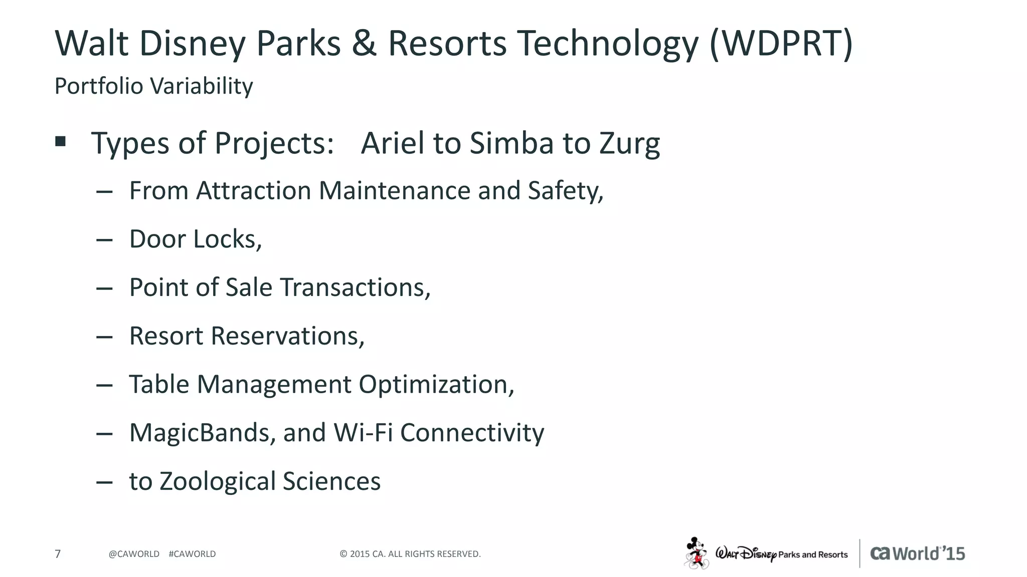 Guiding Standardization Across the Enterprise at Walt Disney Parks ...