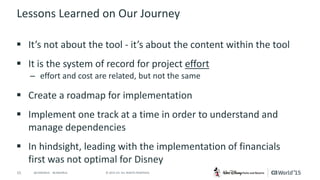 Guiding Standardization Across the Enterprise at Walt Disney Parks ...