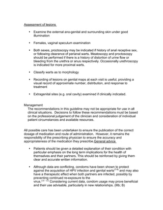 Guidline anogeniltal warts | PDF