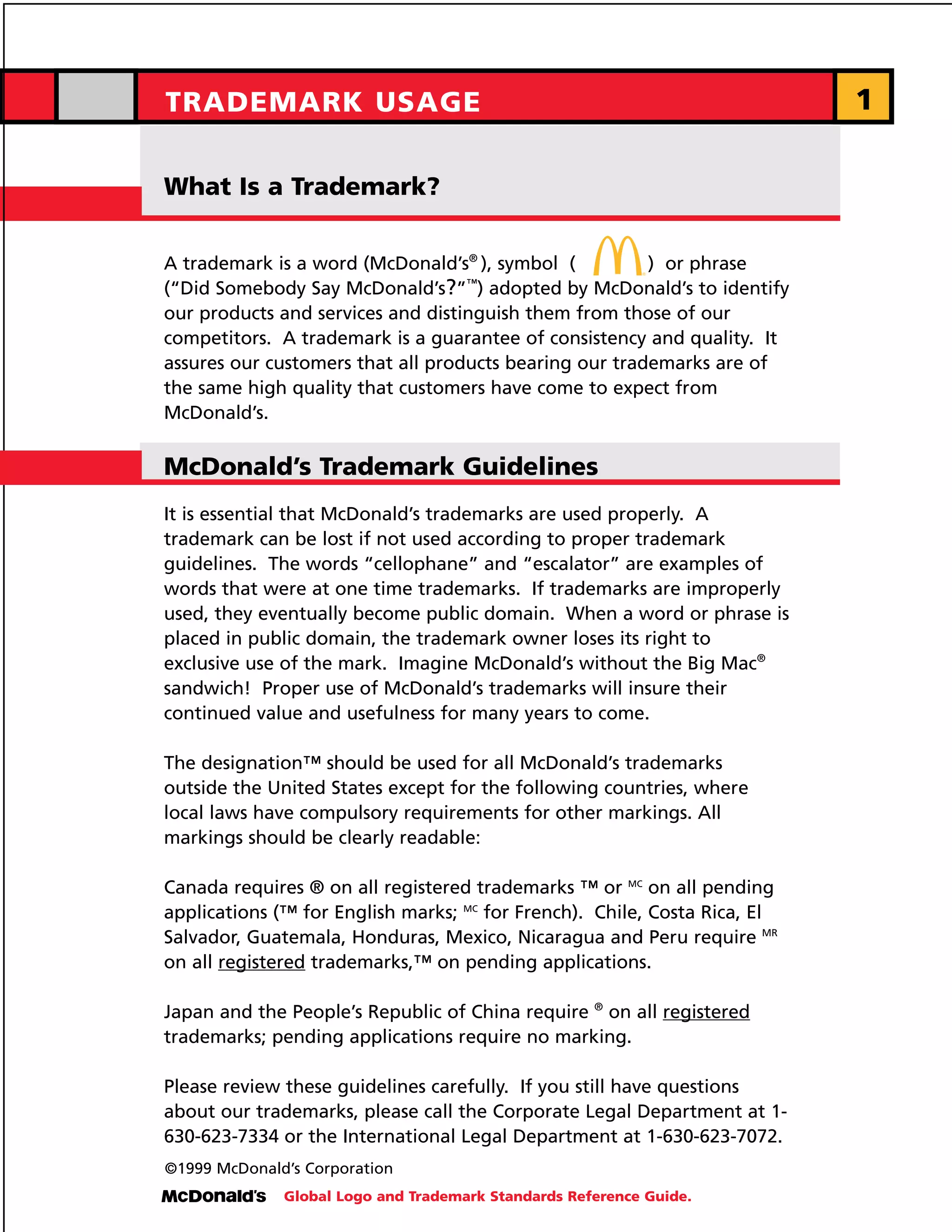 Manual de identidade visual do McDonald's | PDF