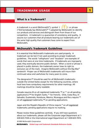 Manual de identidade visual do McDonald's | PDF