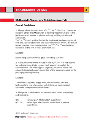Manual de identidade visual do McDonald's | PDF
