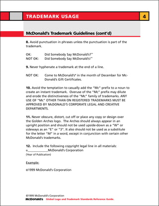 Manual de identidade visual do McDonald's | PDF