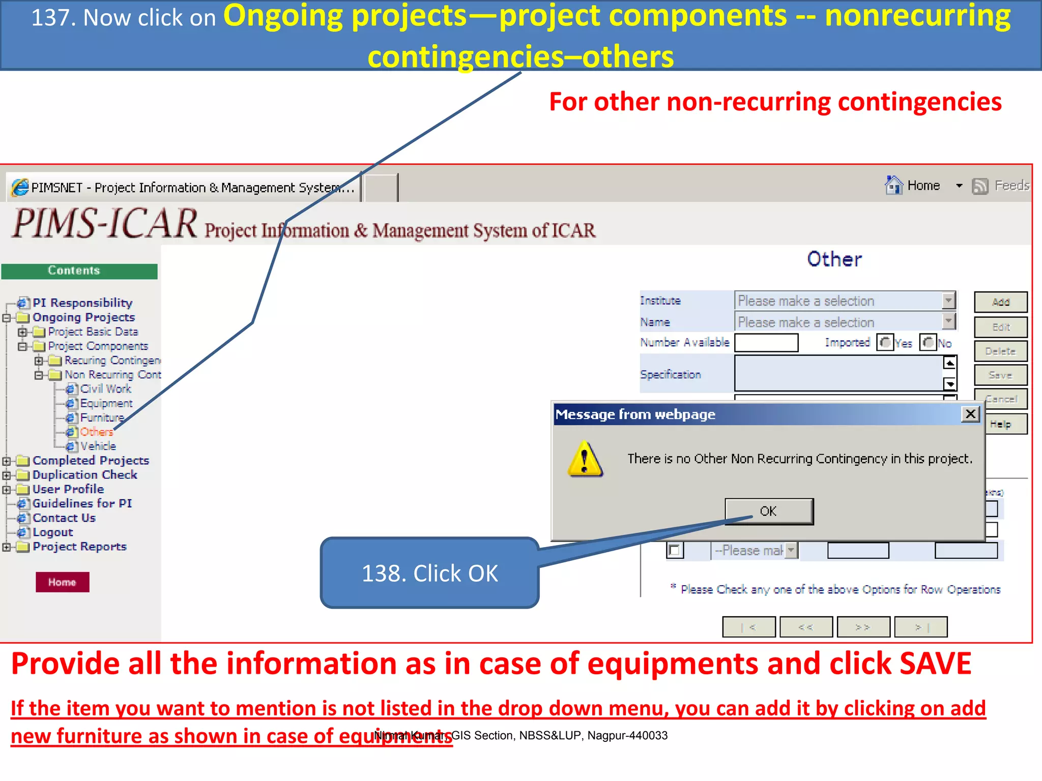 Guidlines for filling project information in pims | PDF