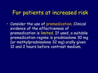 Guid lines on iodine and gabollinium contrast prof.tarek el diasty | PDF