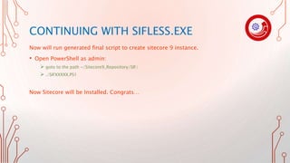 Guidlines sitecore9 installation | PPTX
