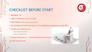 Guidlines sitecore9 installation | PPTX