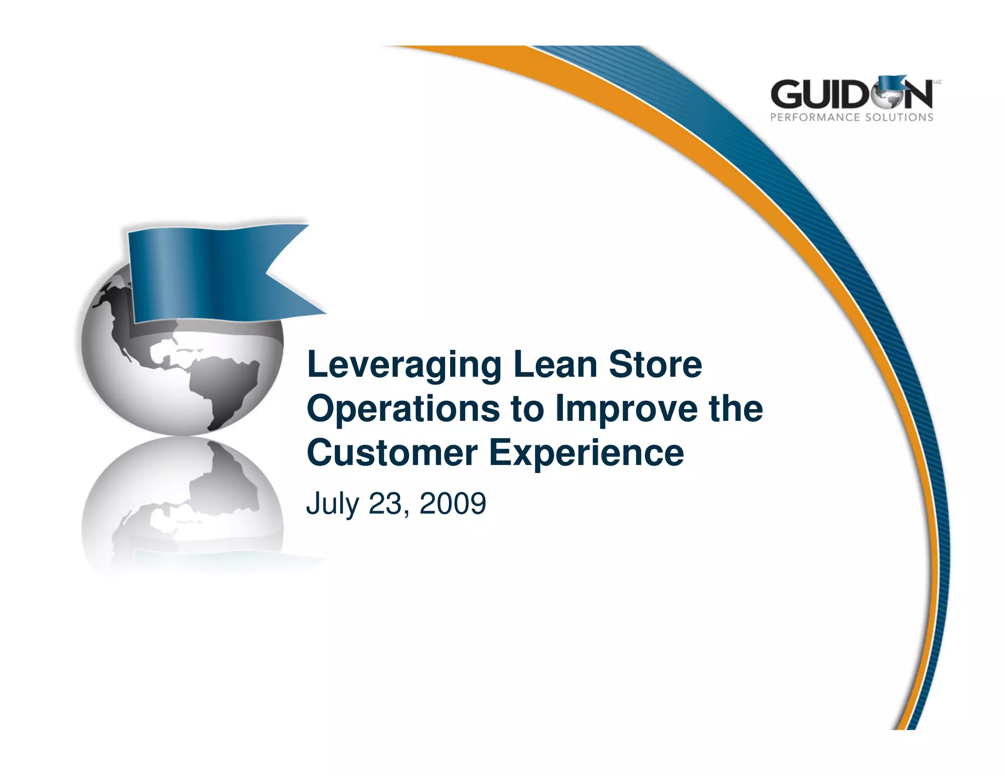 Guidon Lean Retail Webinar | PDF | Business | Business and Finance