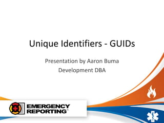 SQL Server GUIDS (Globally Unique Identifiers) | PPT