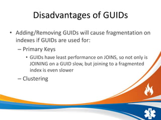 SQL Server GUIDS (Globally Unique Identifiers) | PPT