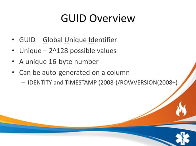 SQL Server GUIDS (Globally Unique Identifiers) | PPT