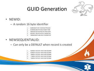 SQL Server GUIDS (Globally Unique Identifiers) | PPT