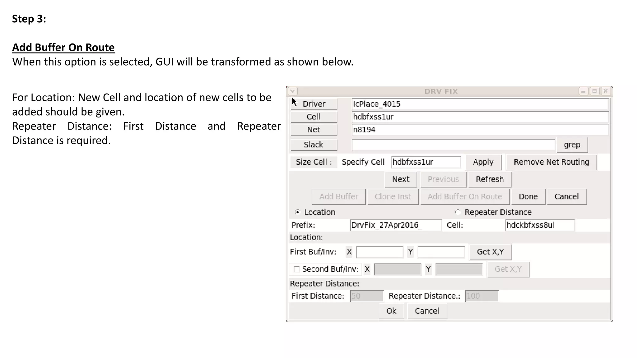 GUI for DRV fix in ICC2 | PPTX