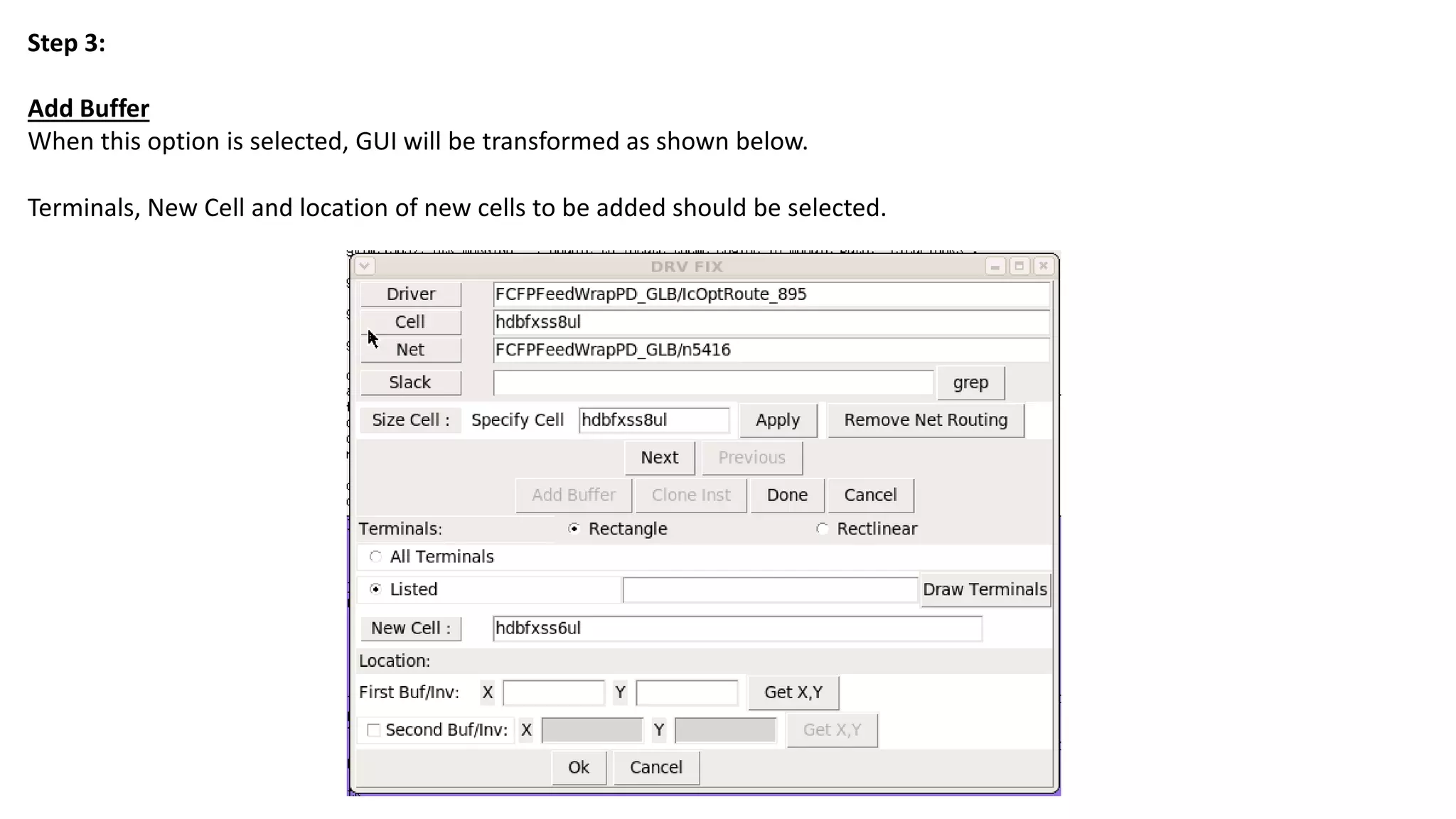 GUI for DRV fix in ICC2 | PPTX