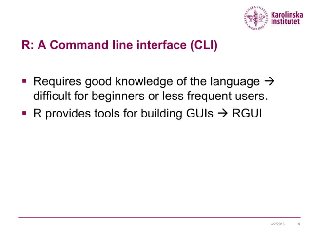 Developing R Graphical User Interfaces | PPT