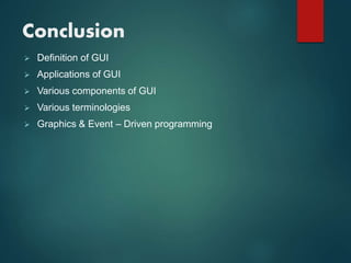 Gui in java | PPTX