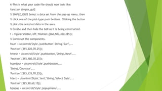 Gui in matlab : | PPTX