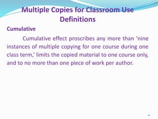 Agreement on Guidelines for Classroom Copying in Not-for-profit ...