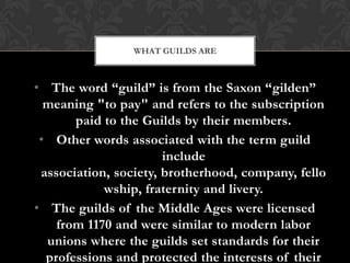 Guilds | PPTX