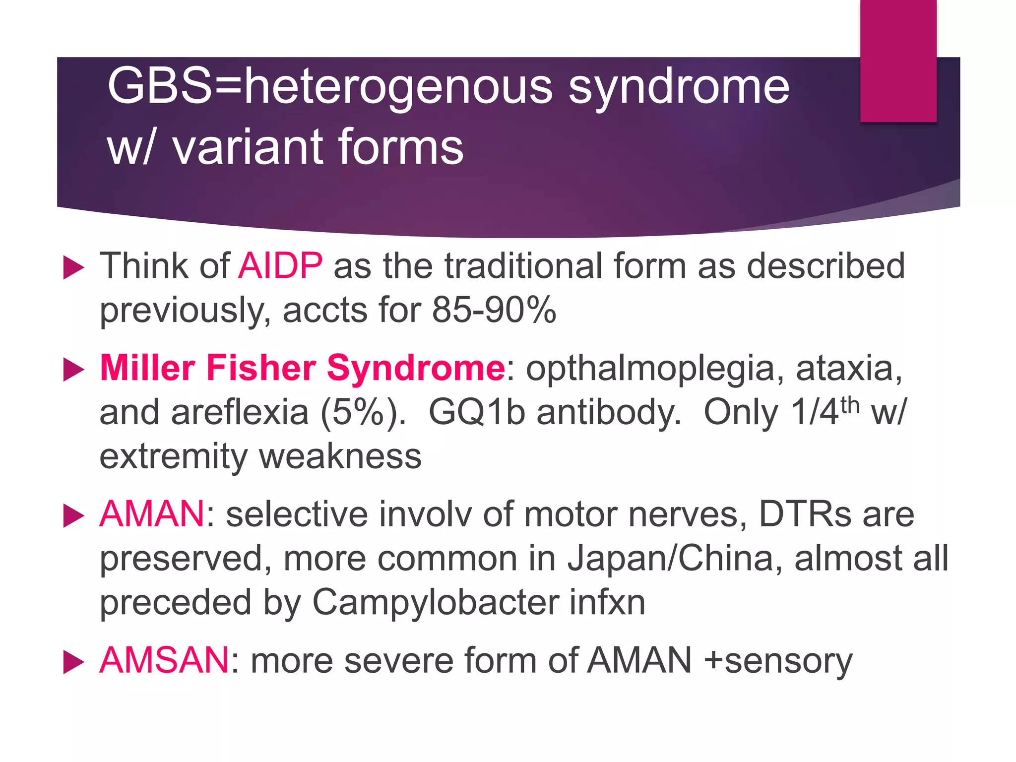 Guillain barre syndrome | PPTX