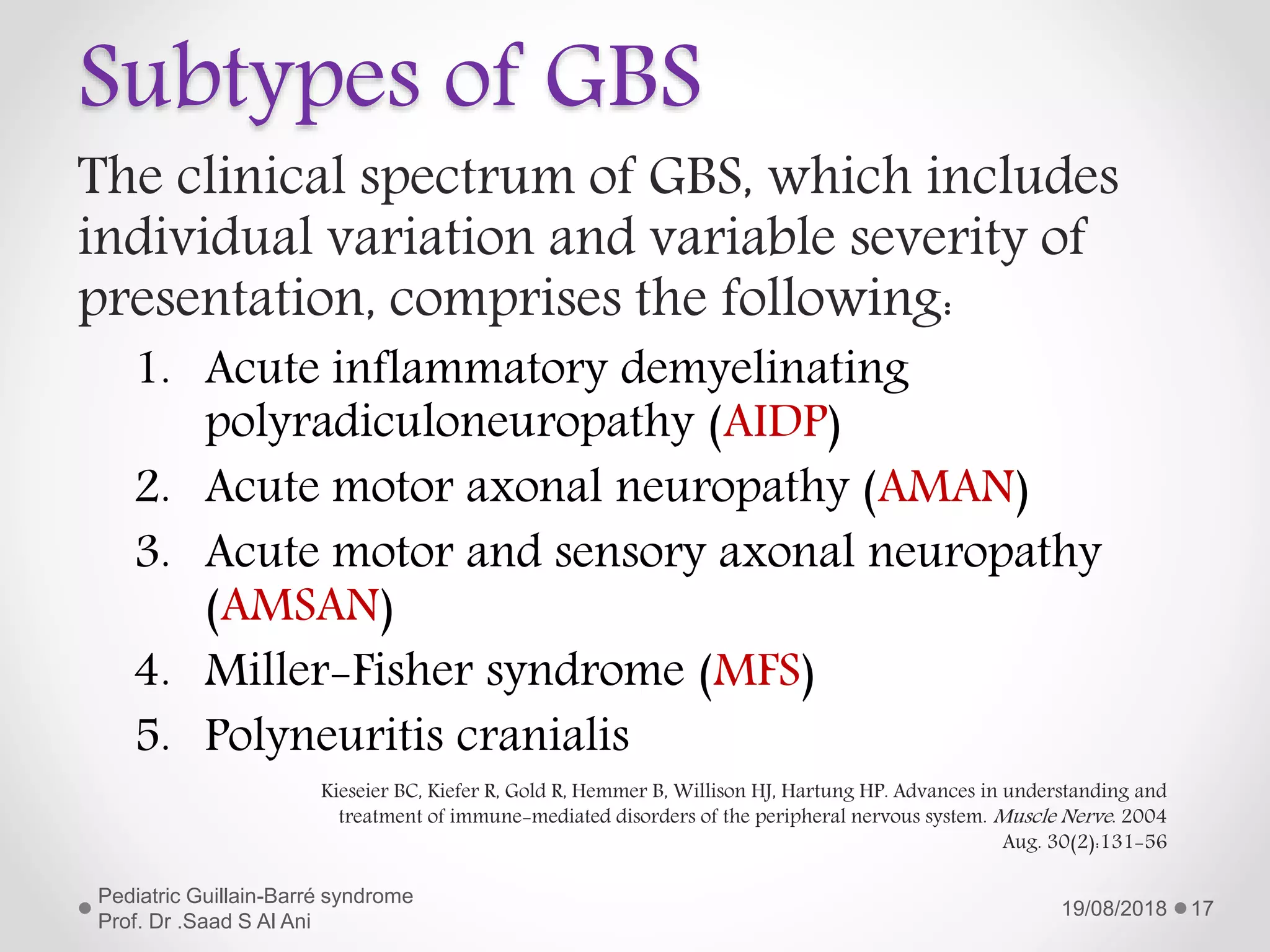 Guillain - Barré syndrome | PPTX