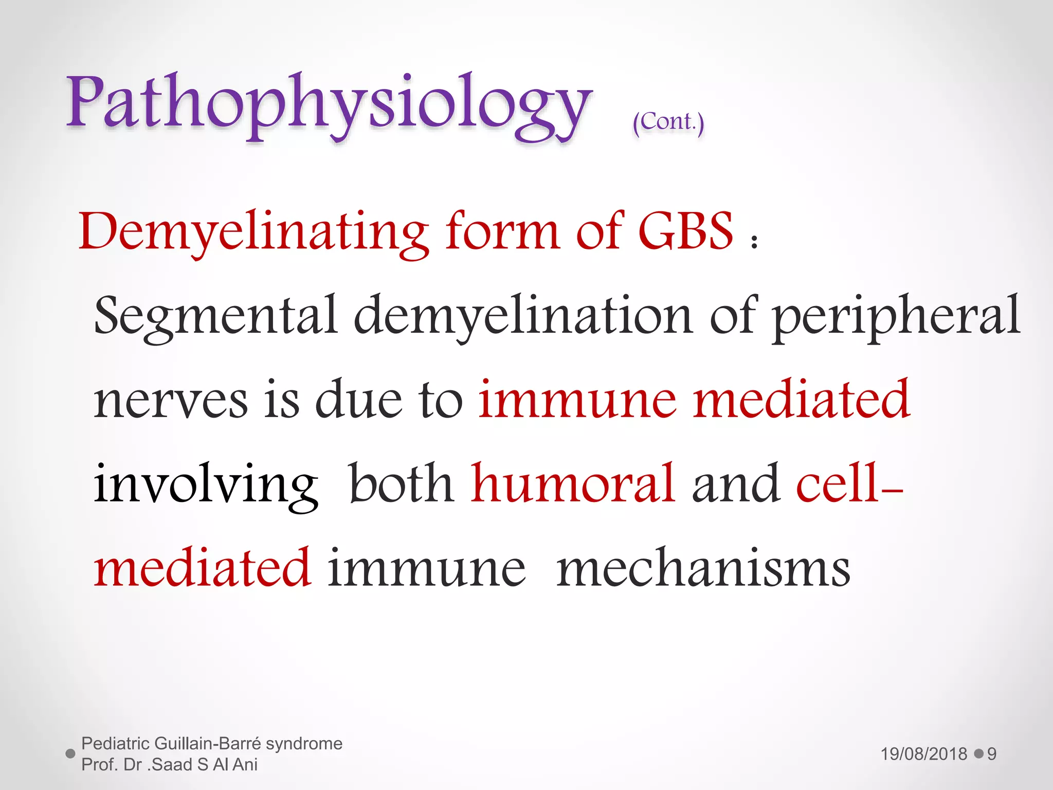 Guillain - Barré syndrome | PPTX