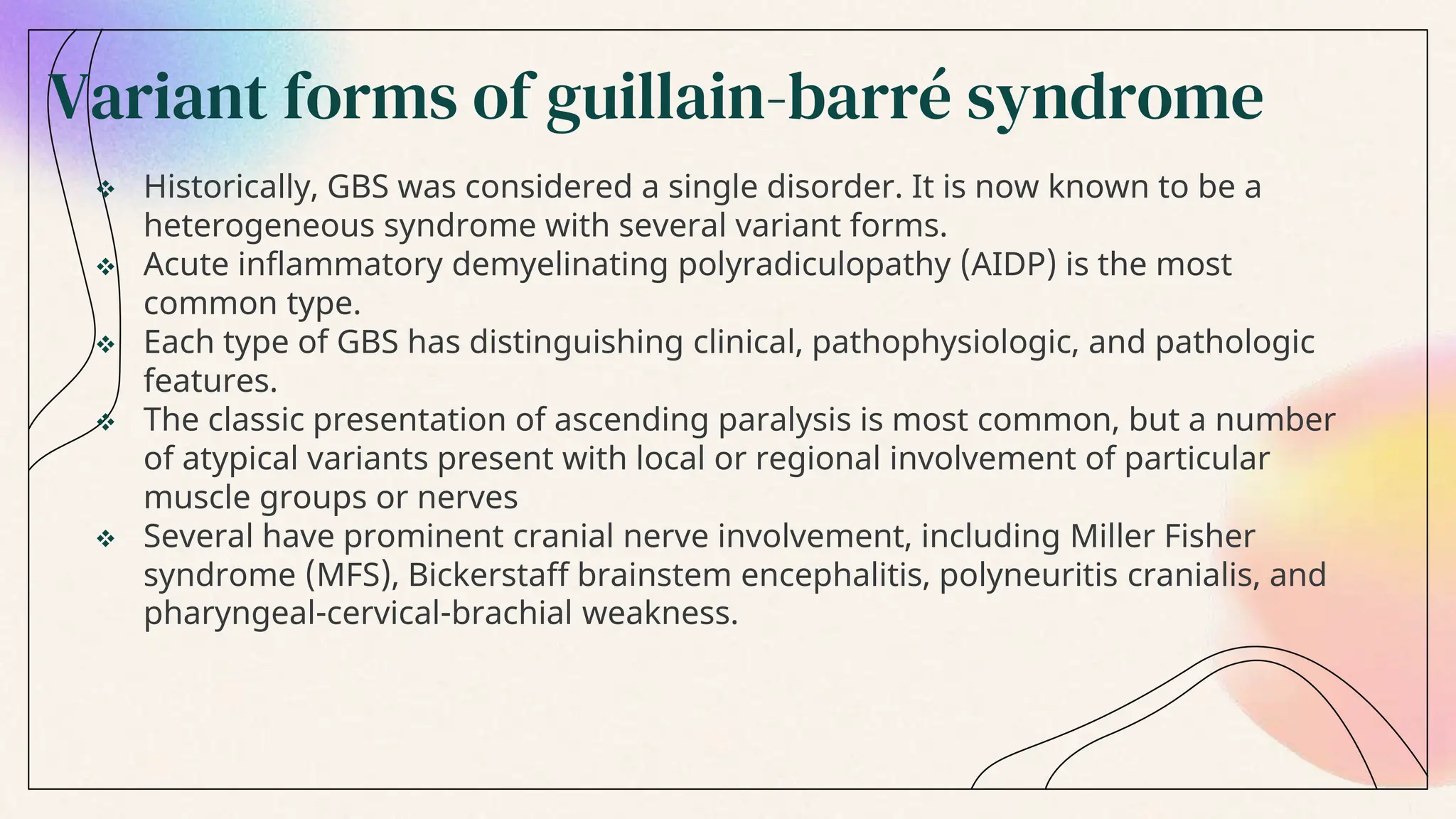 Guillain-Barré syndrome | PPTX