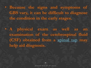 Guillain barre syndrome | PPTX